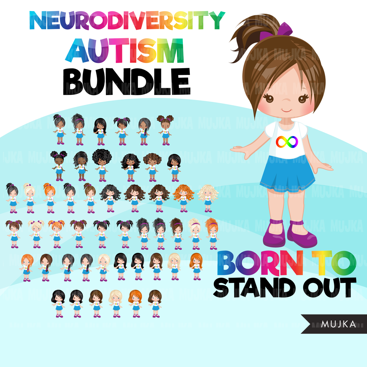 Neurodiversity Bundle, autism bundle, neurodiversity png, celebrate pn ...