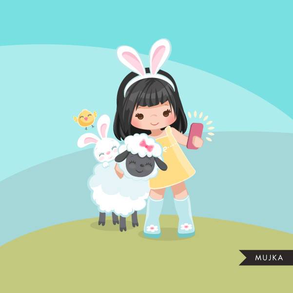 Easter animals spring clipart – MUJKA CLIPARTS