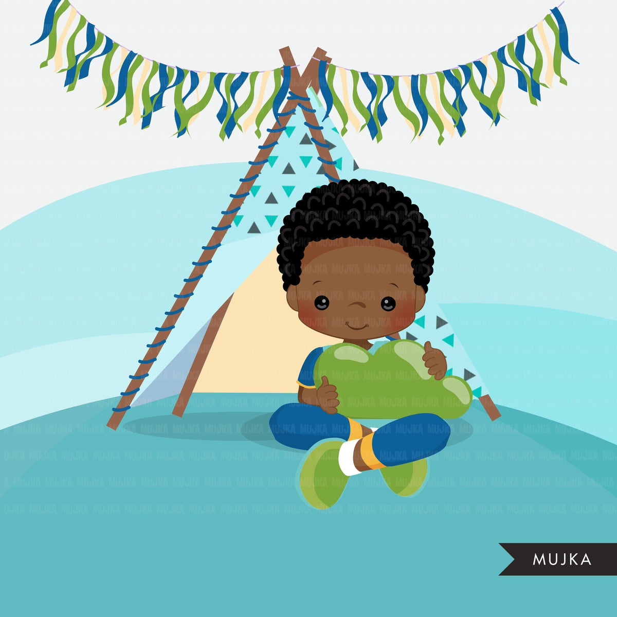Slumber party clipart, sleepover tent black boy – MUJKA CLIPARTS