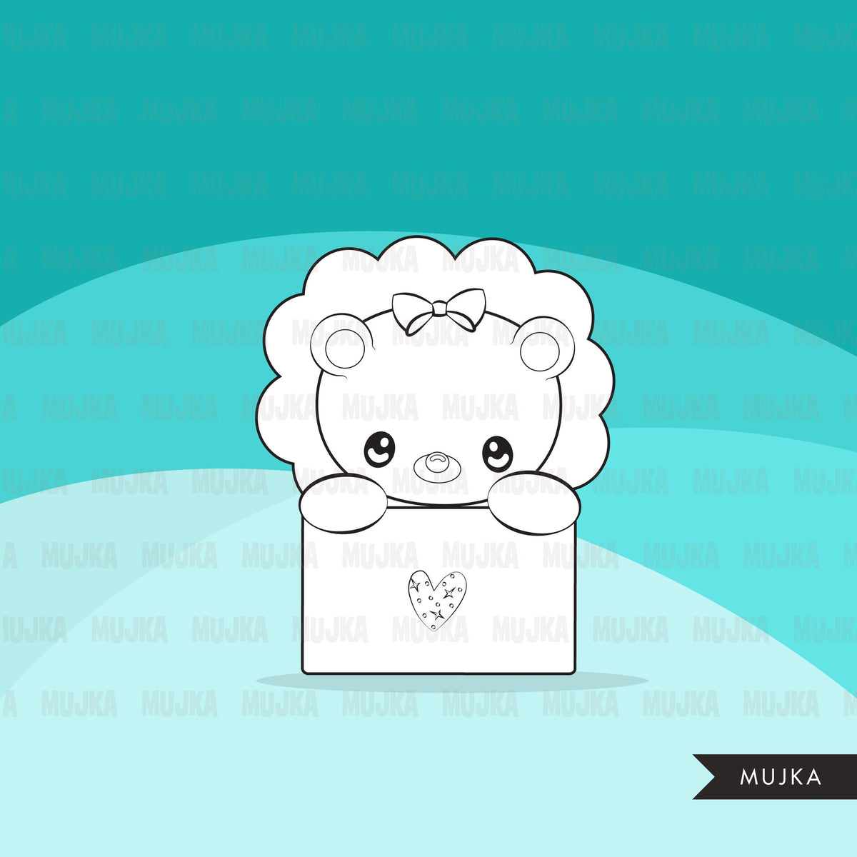 Valentine's Day Digital Stamps, girl boy love letter – MUJKA CLIPARTS
