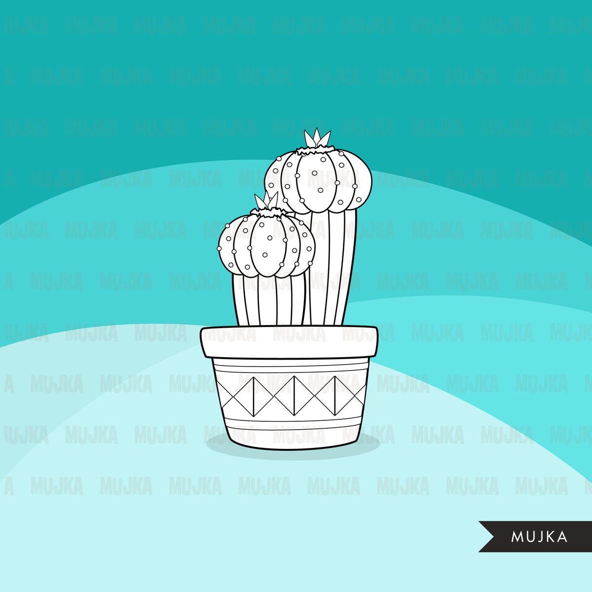 Cactus Digital Stamps – MUJKA CLIPARTS
