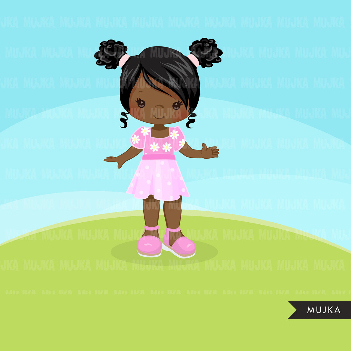 Pink Lemonade Stand Girls clipart summer – MUJKA CLIPARTS