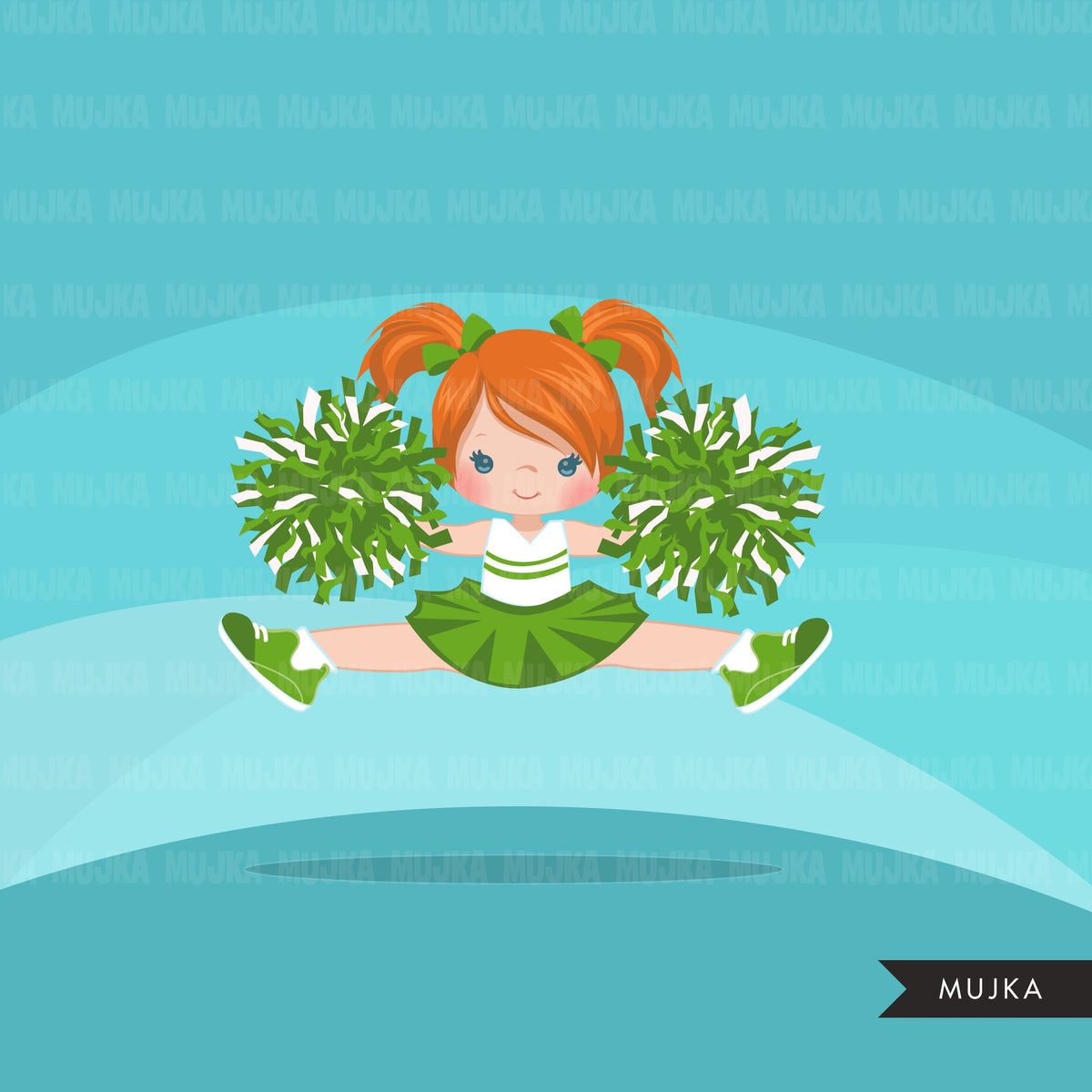 Cheerleader Clipart. Sporty Girl – MUJKA CLIPARTS