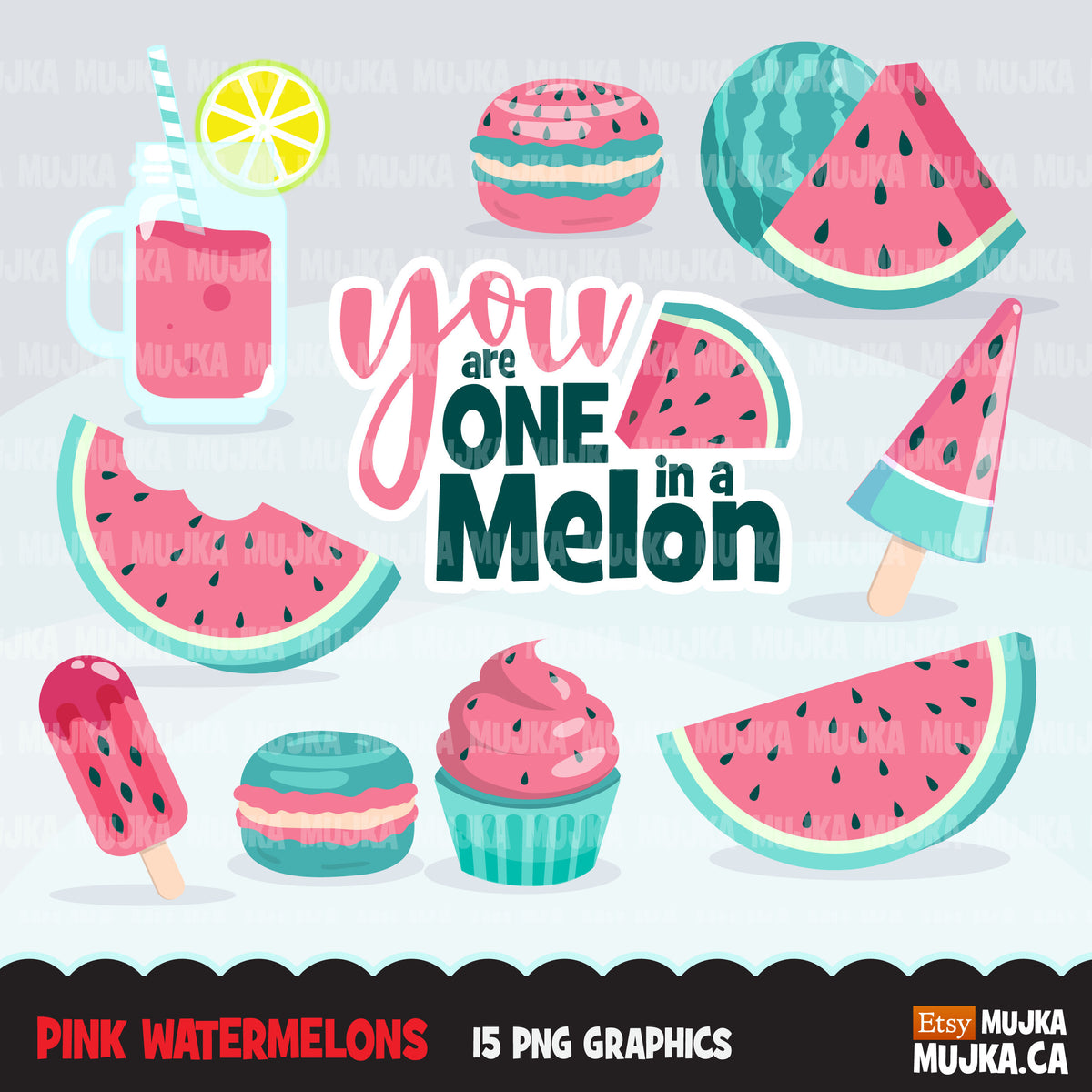 Pink Melon Clipart – MUJKA CLIPARTS