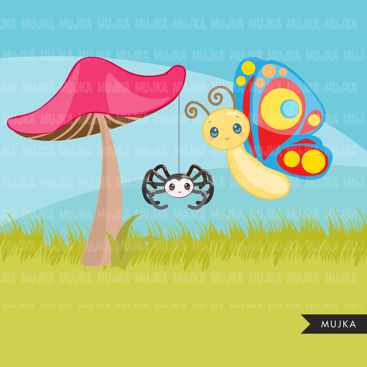 Spring bugs, animal clipart – MUJKA CLIPARTS