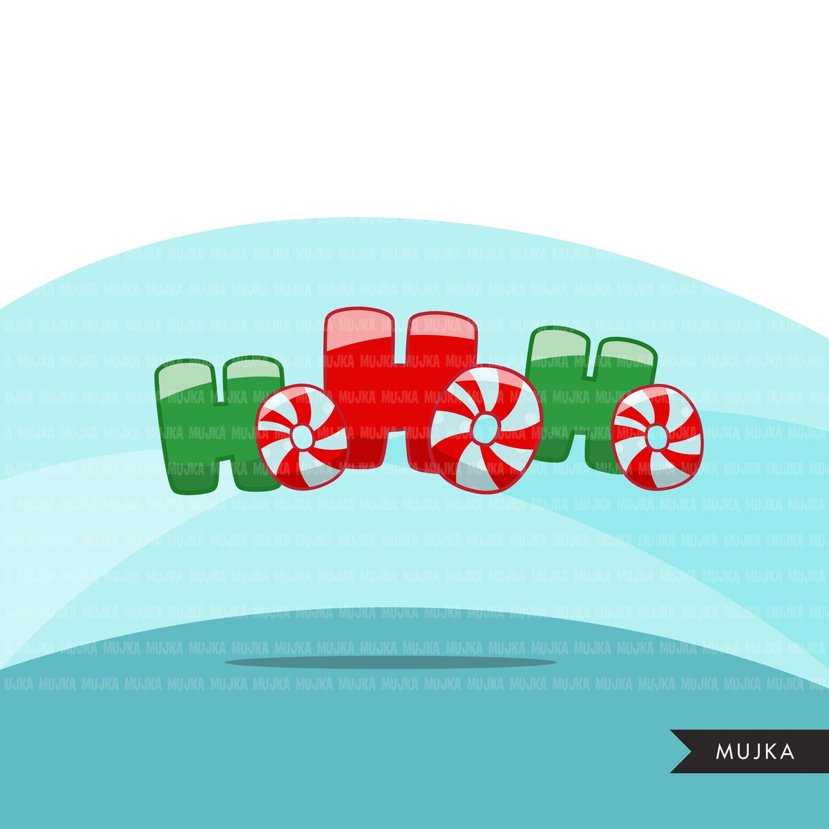 Christmas Alphabet Clipart Bundle, red, stripe green letters cute ...