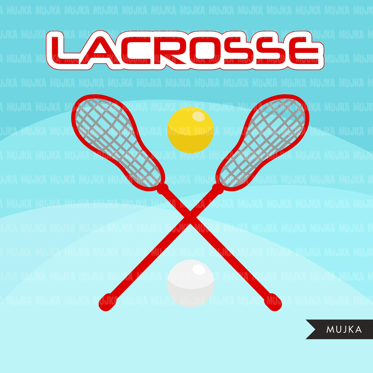Lacrosse Clipart graphics, girls lacrosse player characters, stickers ...