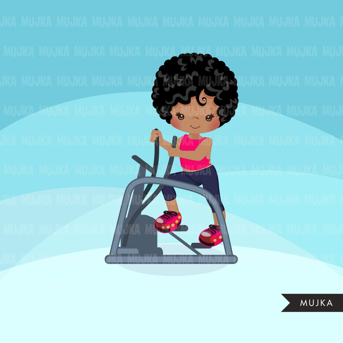 Fitness clipart healthy lifestyle, yoga, workout, gym graphics, commer ...