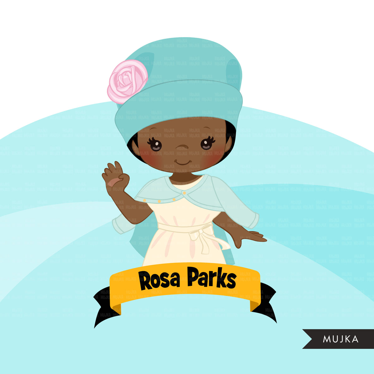 Black history clipart, black history figures Maya Angelou, Rosa Parks ...