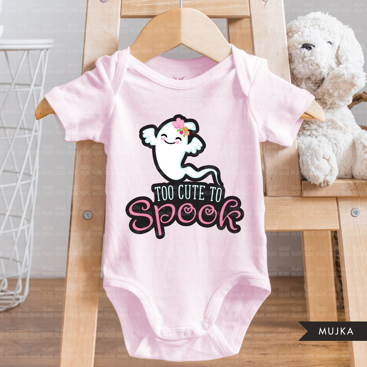 Too cute to spook png, Halloween clipart, ghost clipart, Halloween sub ...