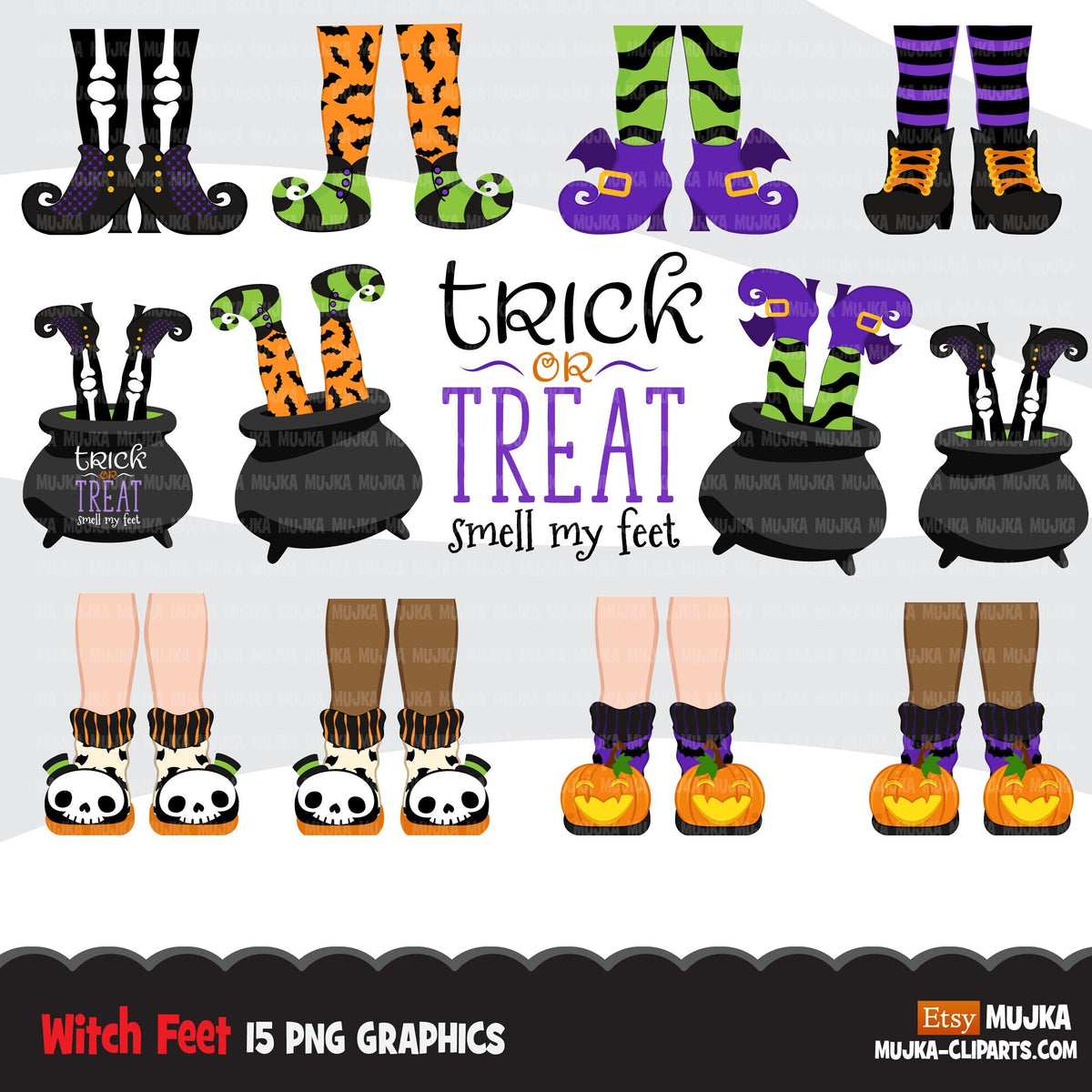 Witch feet, witch feet craft, trick or treat clipart, Halloween sublim ...