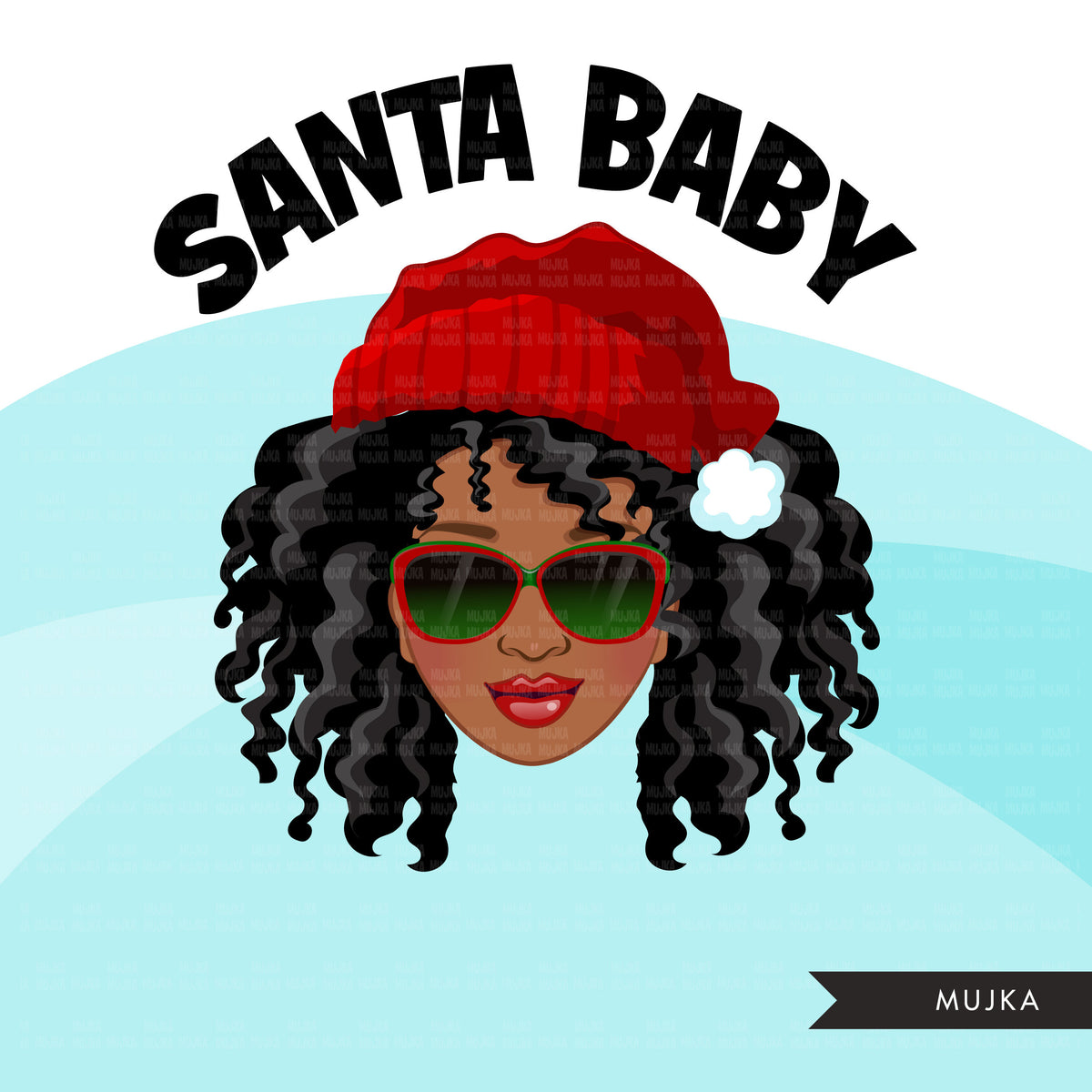 Black Santa Baby PNG, Santa Bundle, Santa ladies Bundle, Christmas cli – MUJKA CLIPARTS
