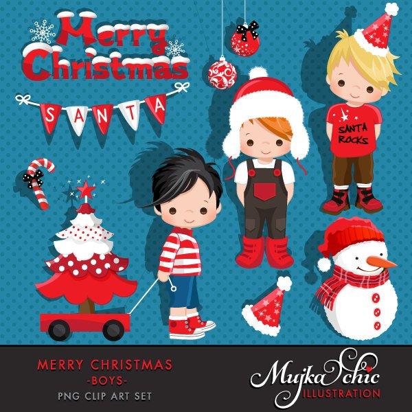 Christmas Clipart Boy Clipart – MUJKA CLIPARTS