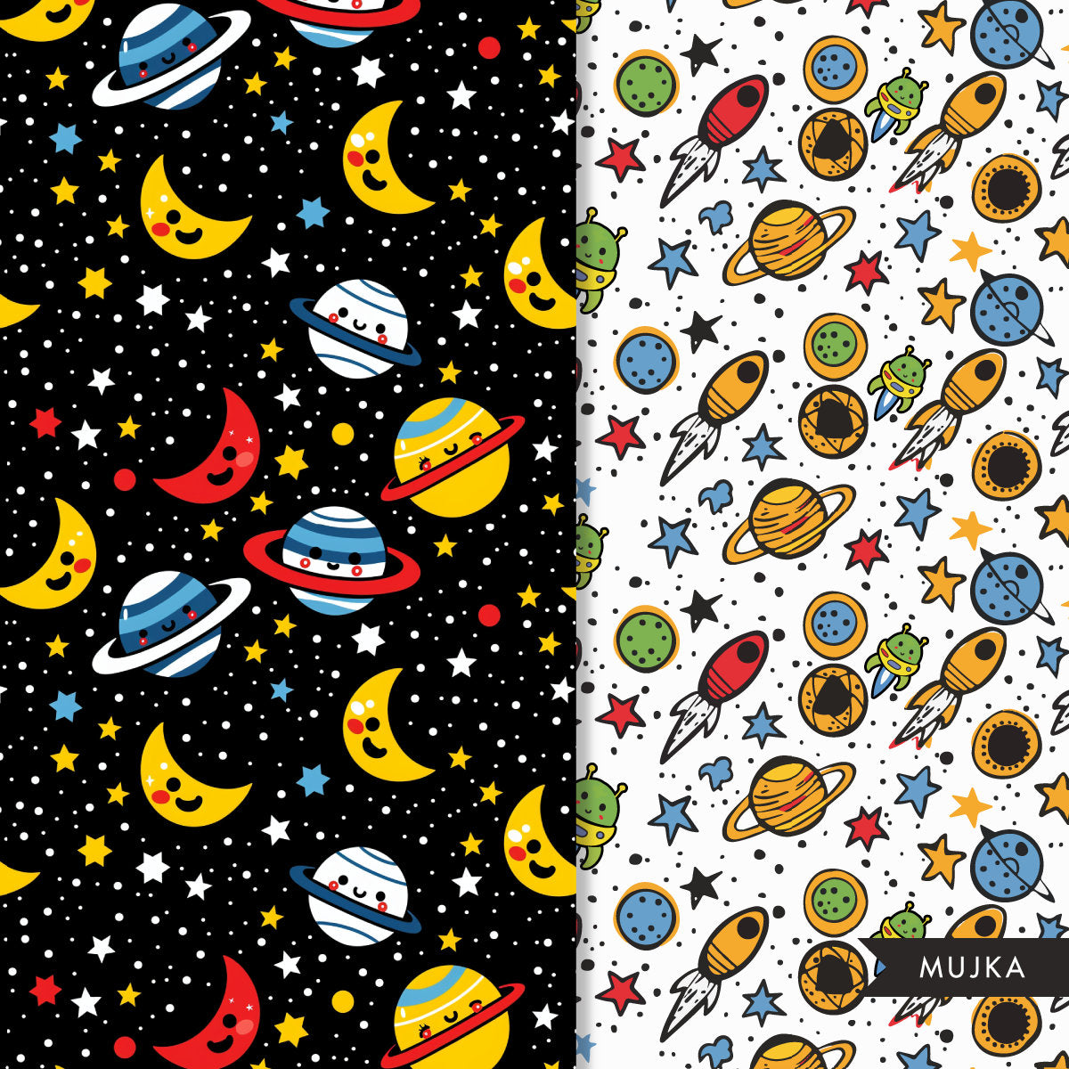 Space Digital papers, planets png, astronaut background, out of this s ...