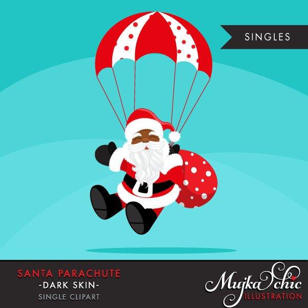 African American black Santa clipart, Christmas graphics – MUJKA CLIPARTS