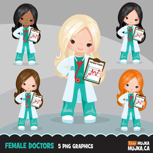 Girl Doctor Clipart – MUJKA CLIPARTS