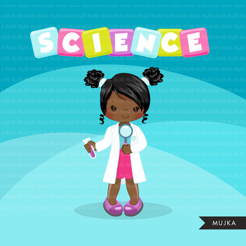 Science Girl Clipart – MUJKA CLIPARTS