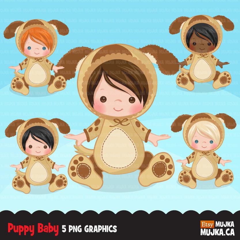 Baby puppy dog clipart, halloween animal costume – MUJKA CLIPARTS