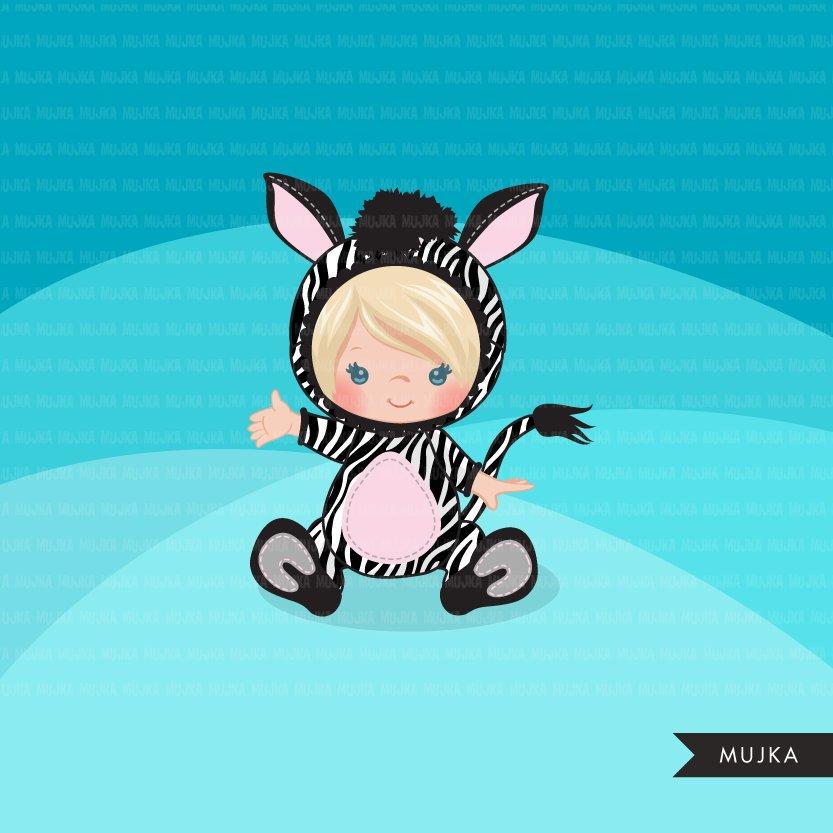 Baby zebra clipart, halloween animal costume – MUJKA CLIPARTS