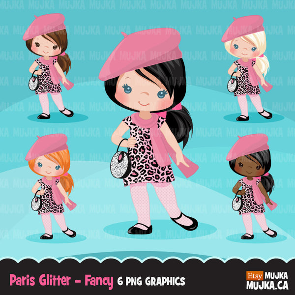 Paris, french girl clipart – MUJKA CLIPARTS