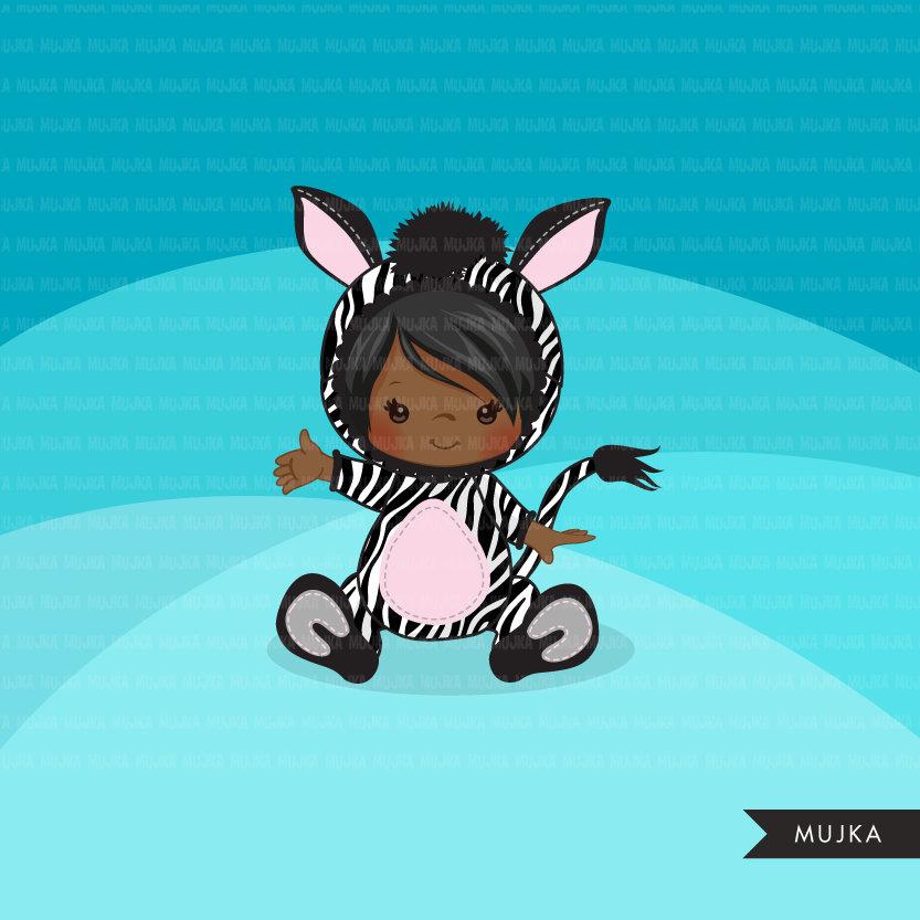 Baby zebra clipart, halloween animal costume – MUJKA CLIPARTS