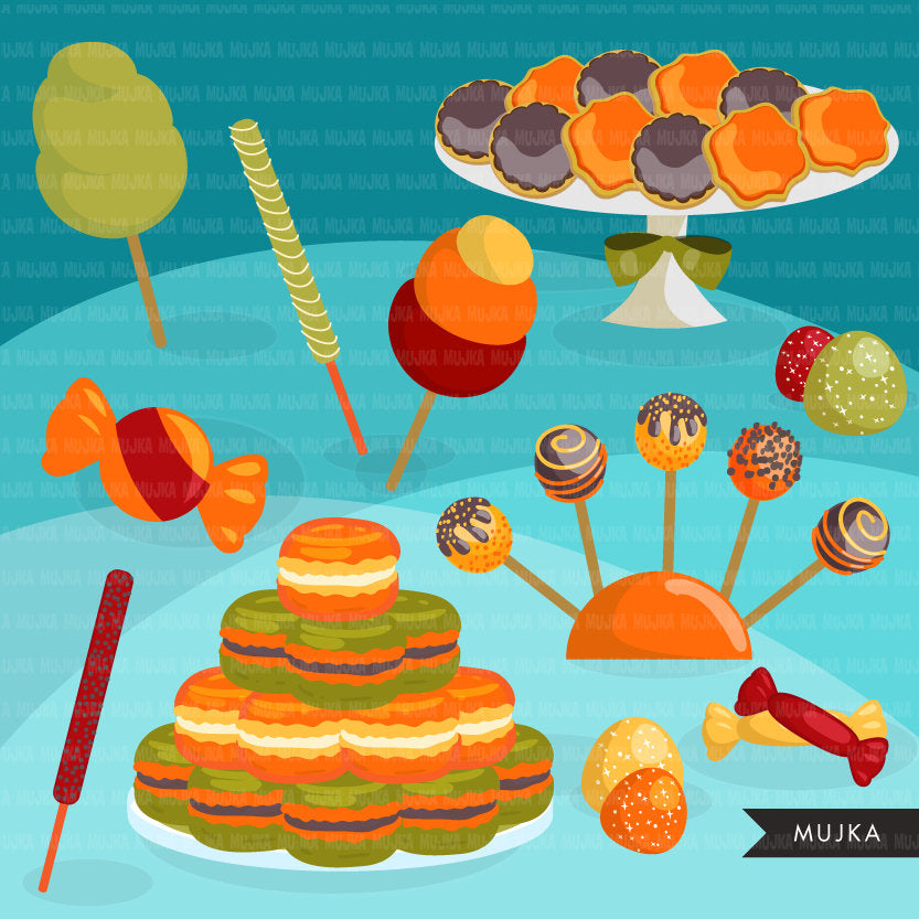 Thanksgiving fall Candy Clipart – MUJKA CLIPARTS
