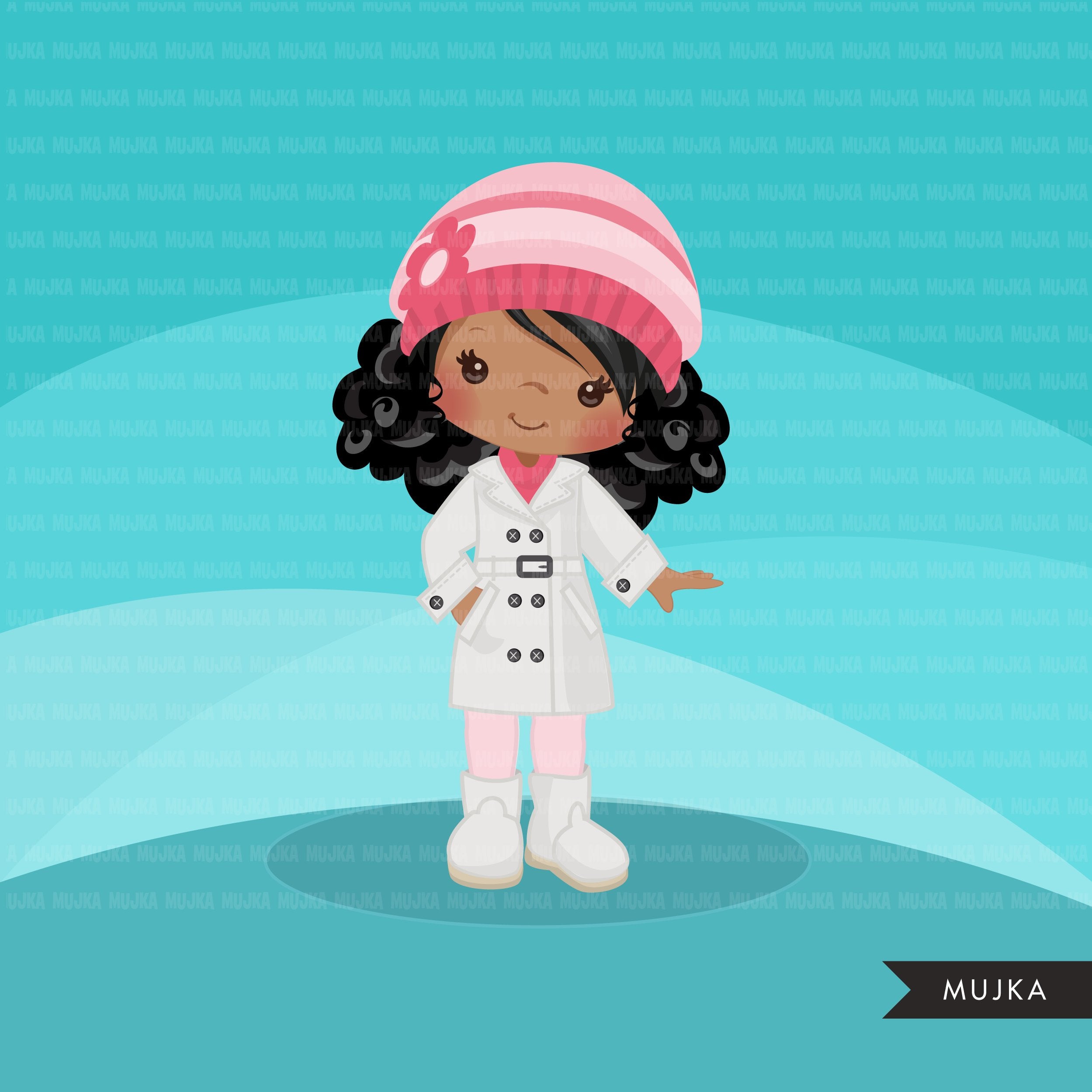 Girls Jacket Clipart