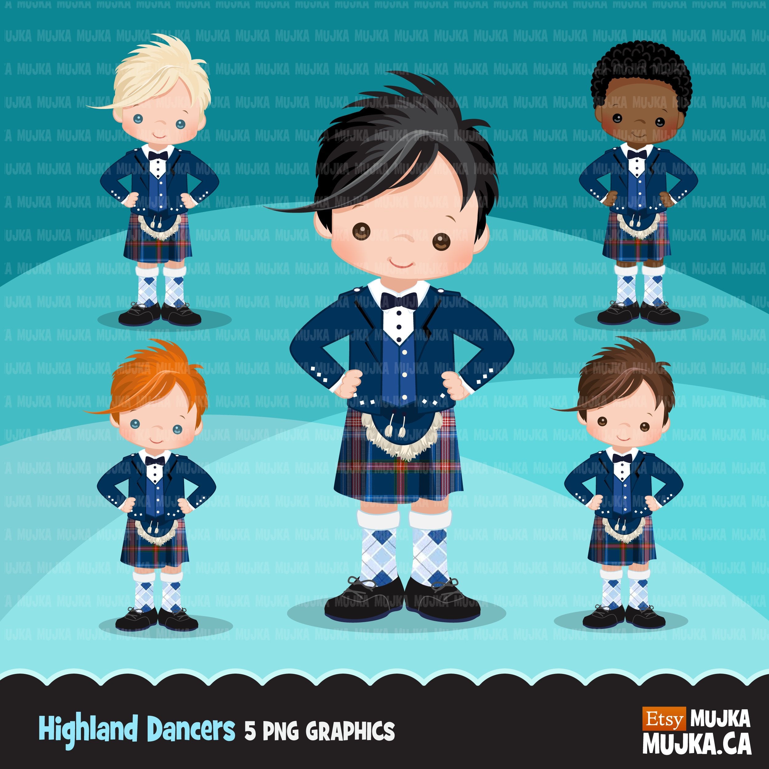 Highland Dance Clipart Image