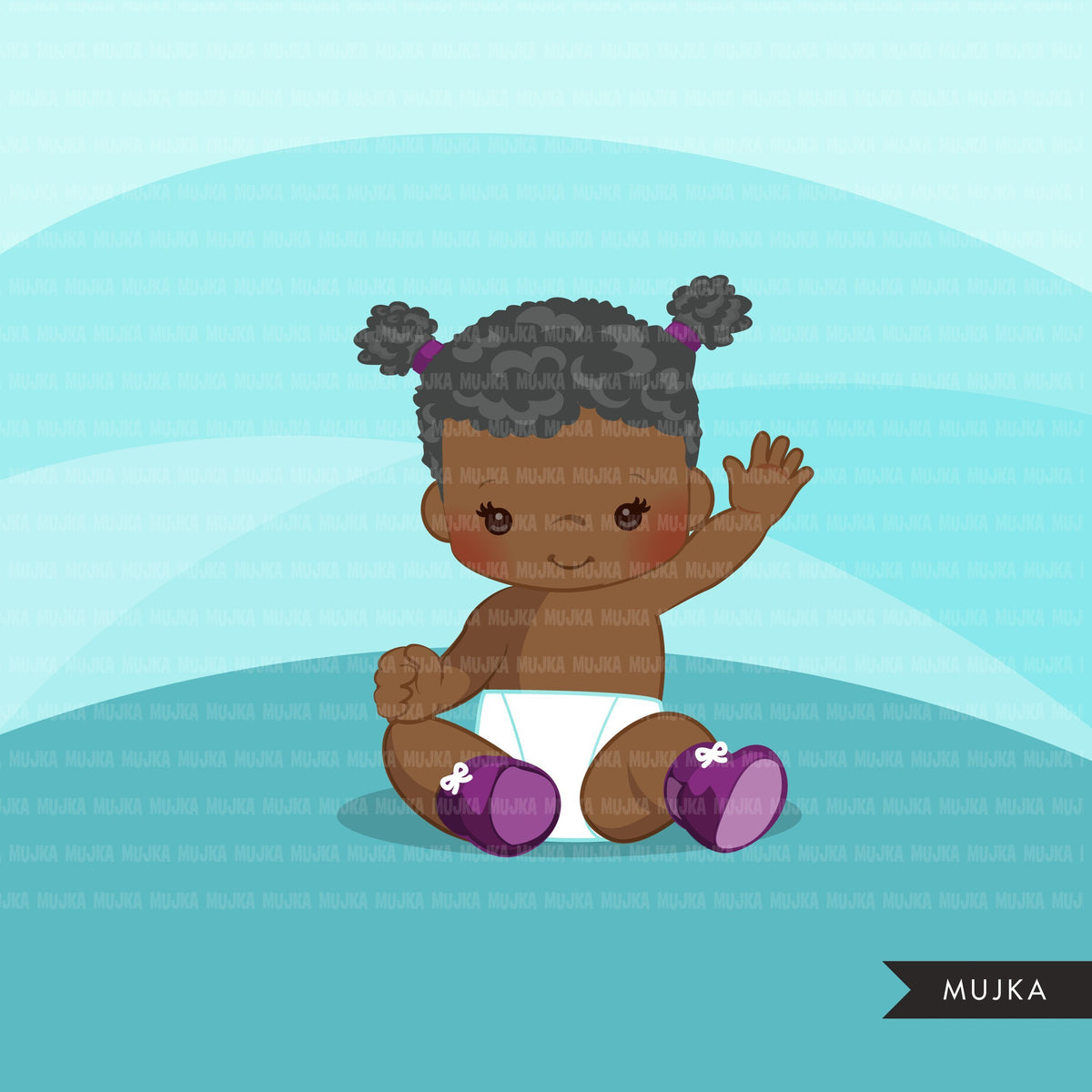 New Year baby clipart, baby girl – MUJKA CLIPARTS