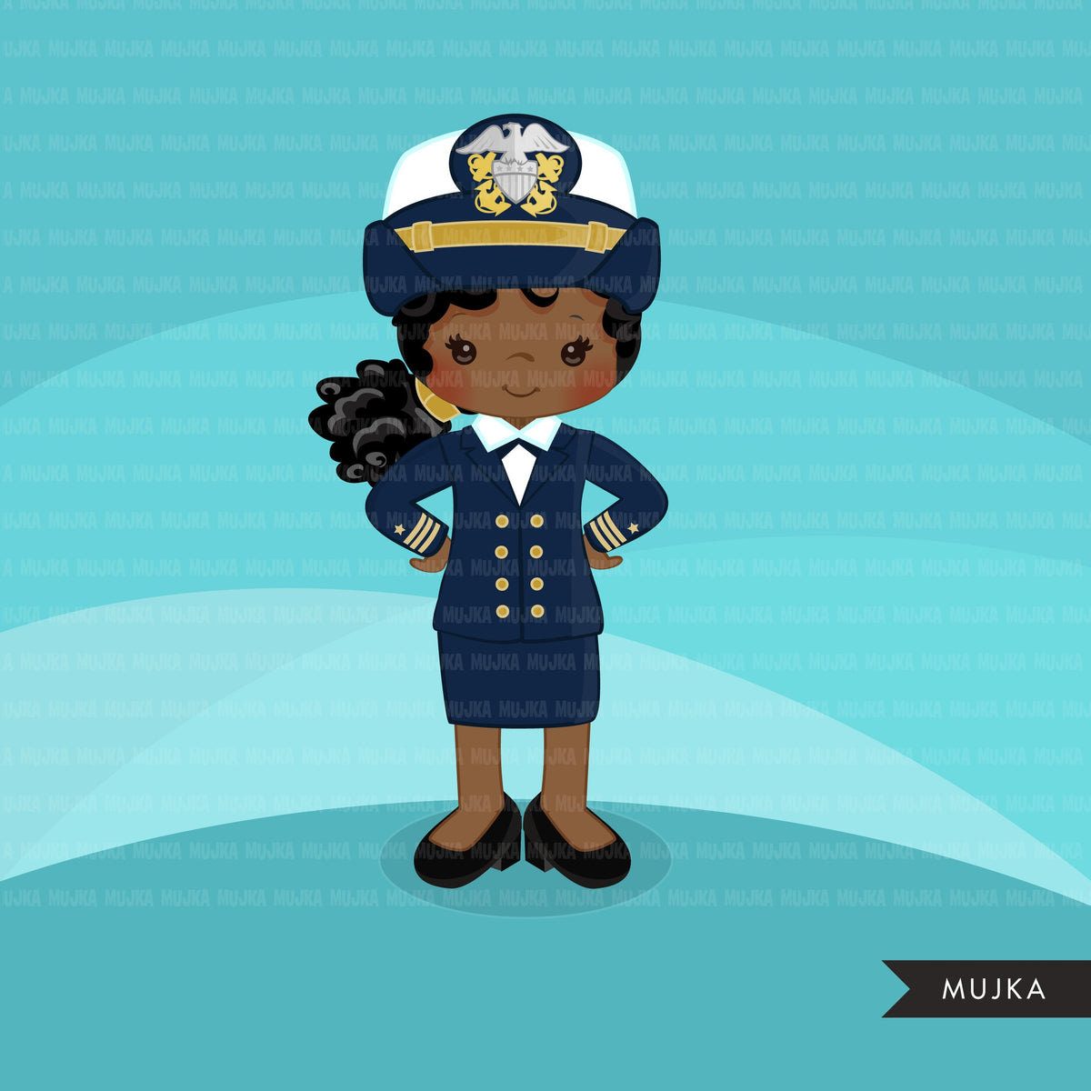Girl Navy Officer Clipart – MUJKA CLIPARTS