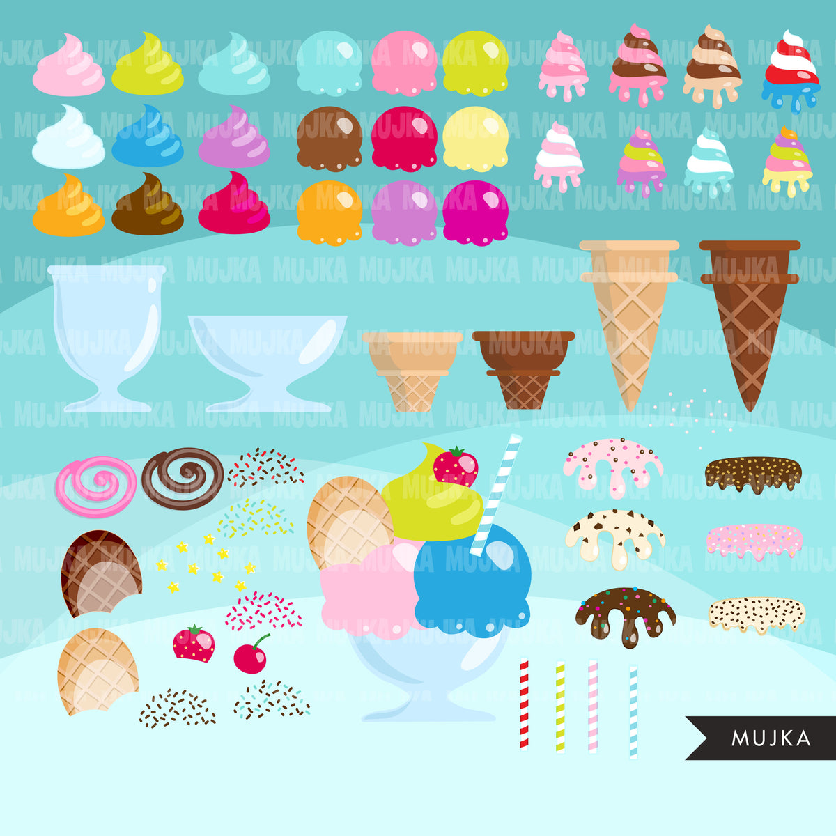 Ice cream creator Clipart summer – MUJKA CLIPARTS