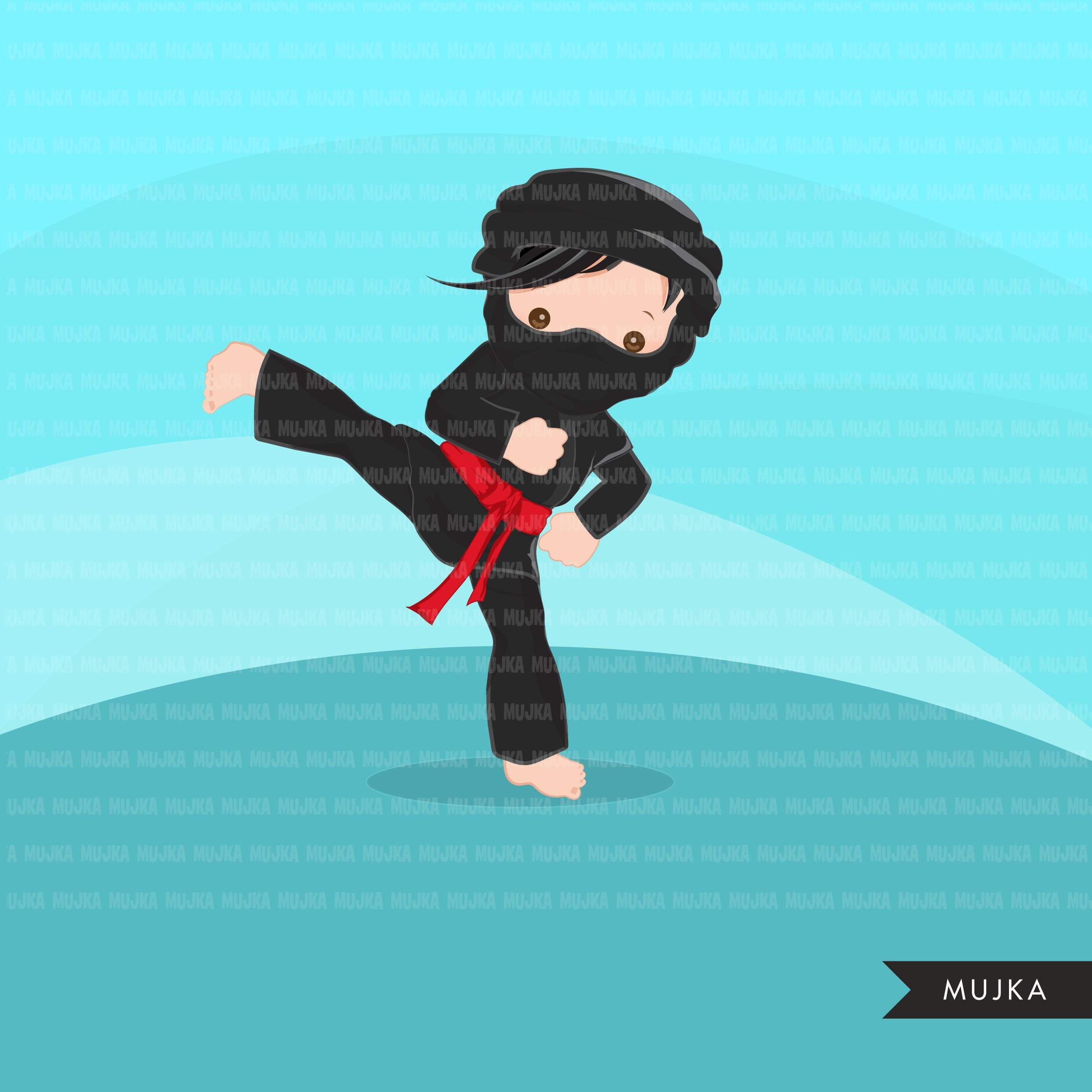 Cartoon Ninja Kick