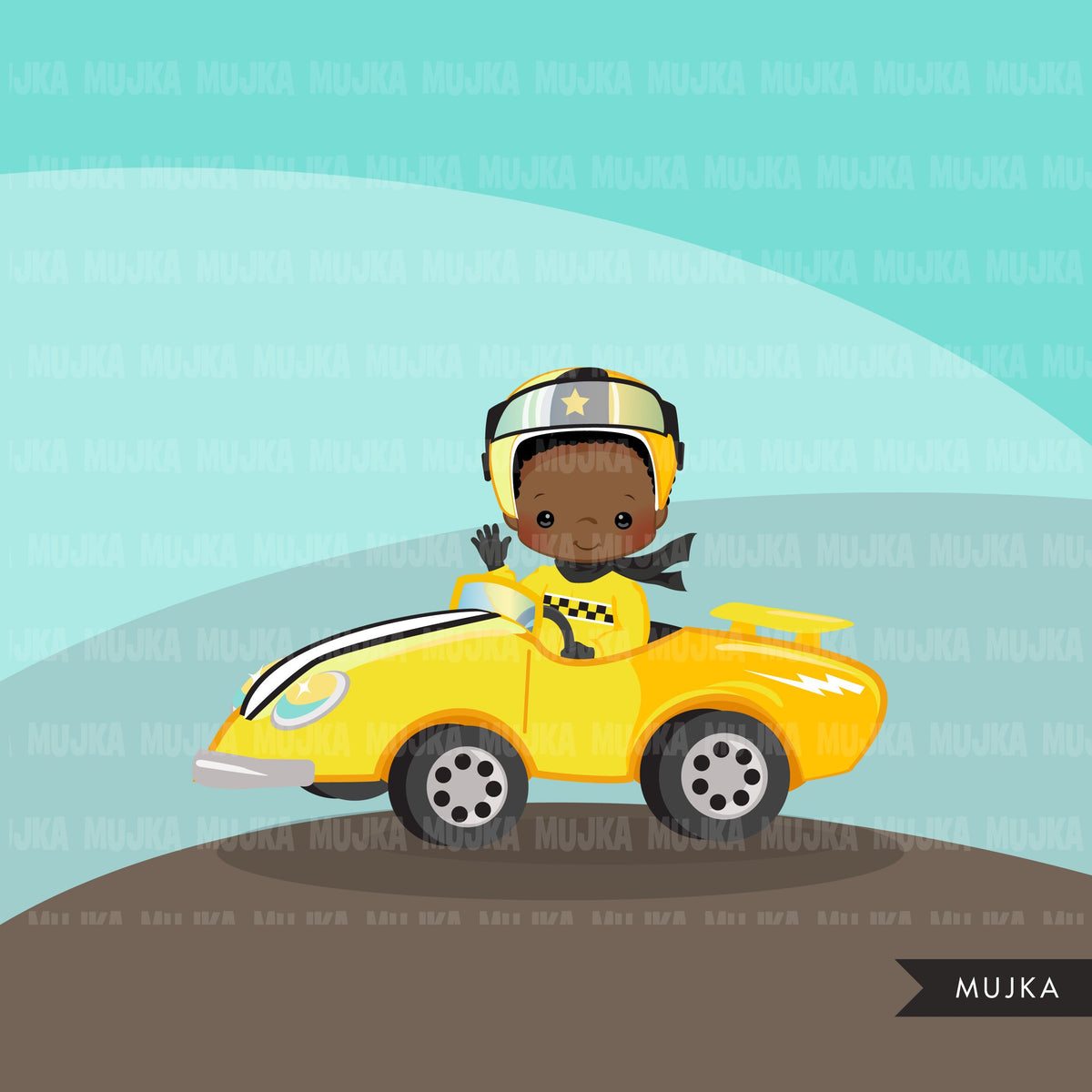 Car Racing Clipart for boys, Race car driver Formula 1 graphics, boys ...