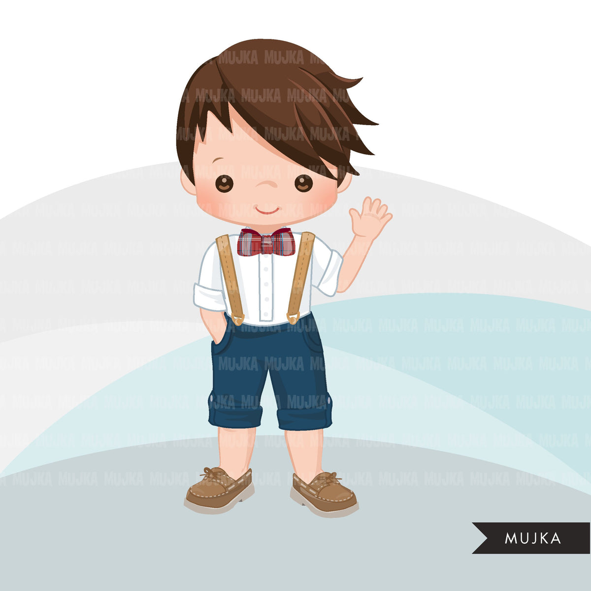 Bow tie and necktie clipart for boys outfits, father's day, baby showe ...