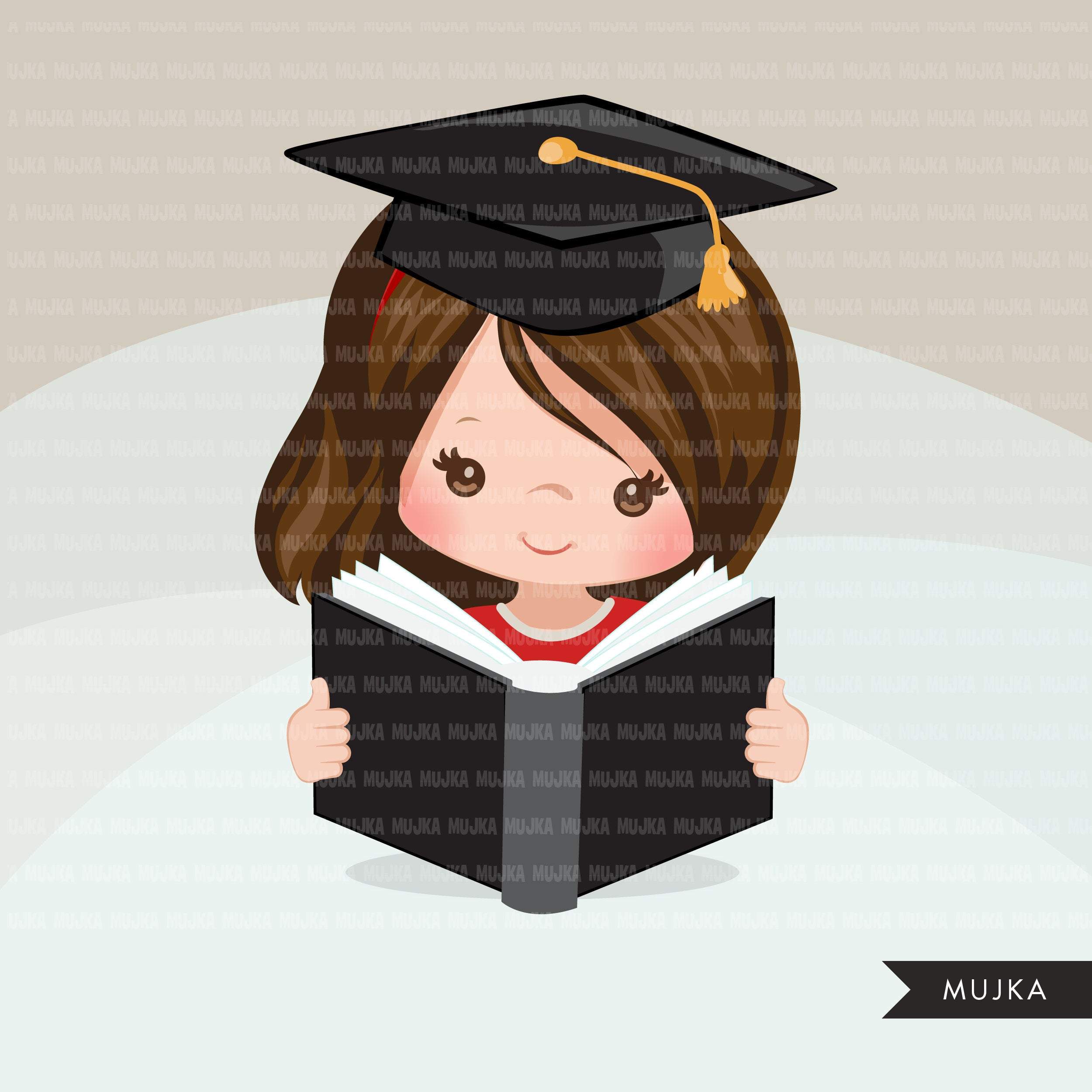 Girl Graduate Clipart