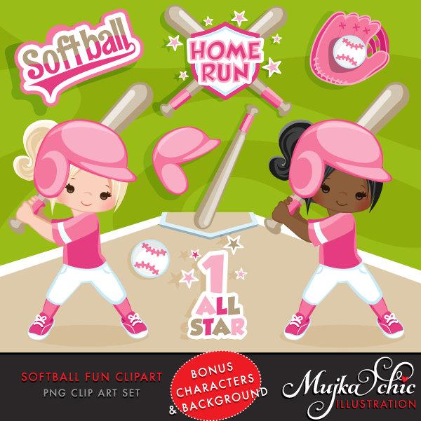 Baseball & Softball Clipart Bundle, Sports graphics, sublimation, prin ...