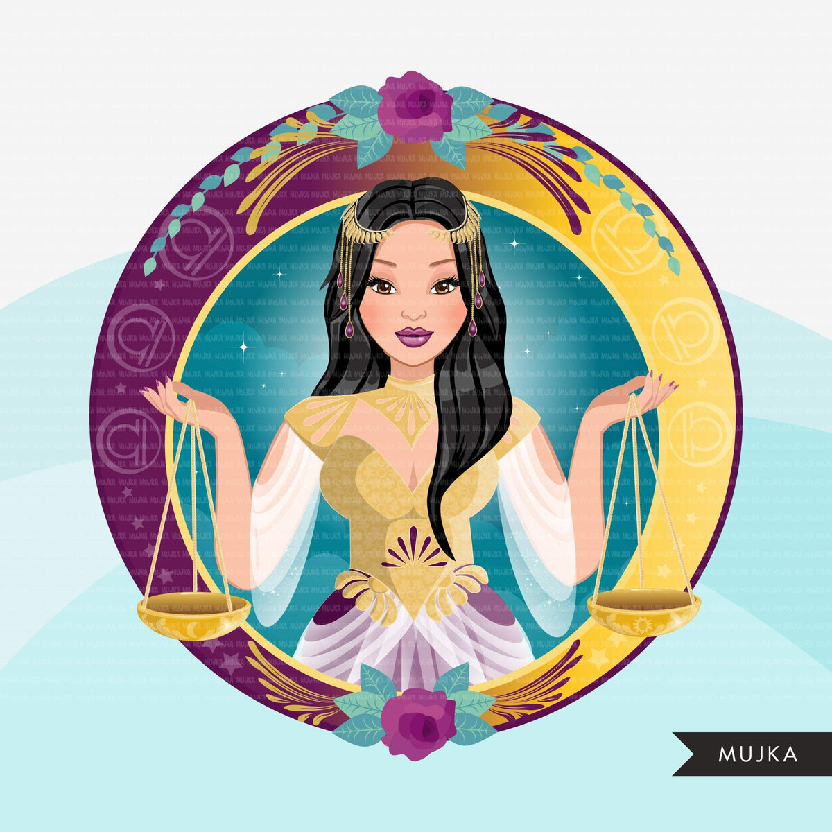 Zodiac Libra Clipart, Png digital download, Sublimation Graphics for C ...