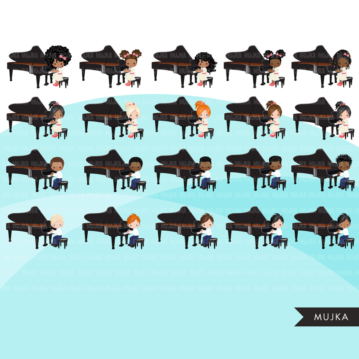 Piano clipart, Music Instruments clipart, education graphics, school b ...