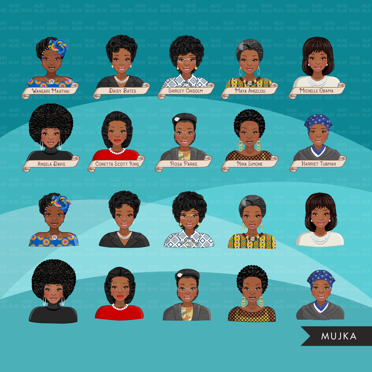 Black history Clipart, Black woman, Social justice figures, Rosa Parks ...