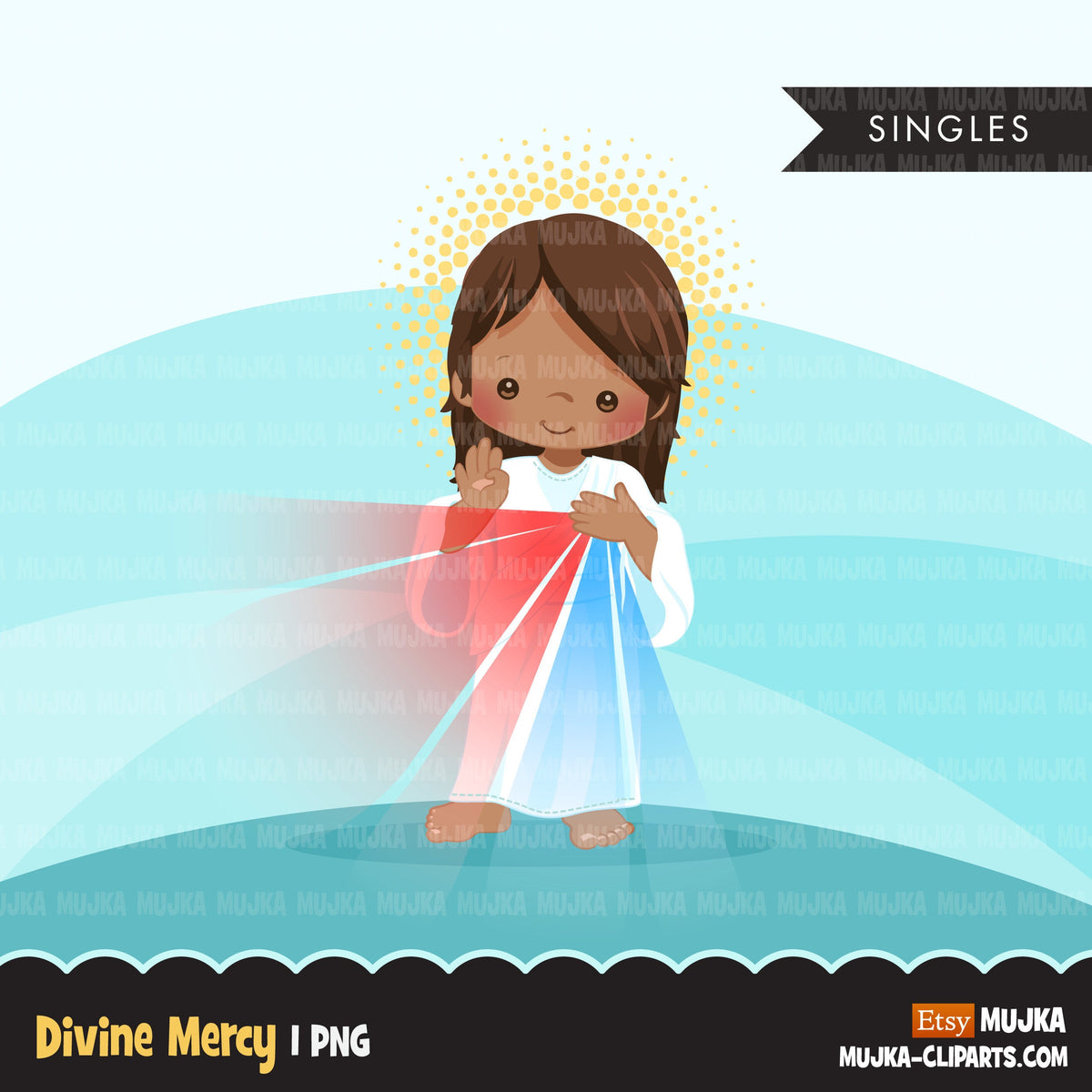 Divine mercy clipart, Jesus religious sublimation designs digital down ...