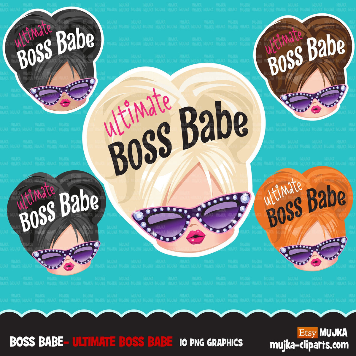 Boss babe clipart, ultimate boss babe png, sublimation designs digital ...