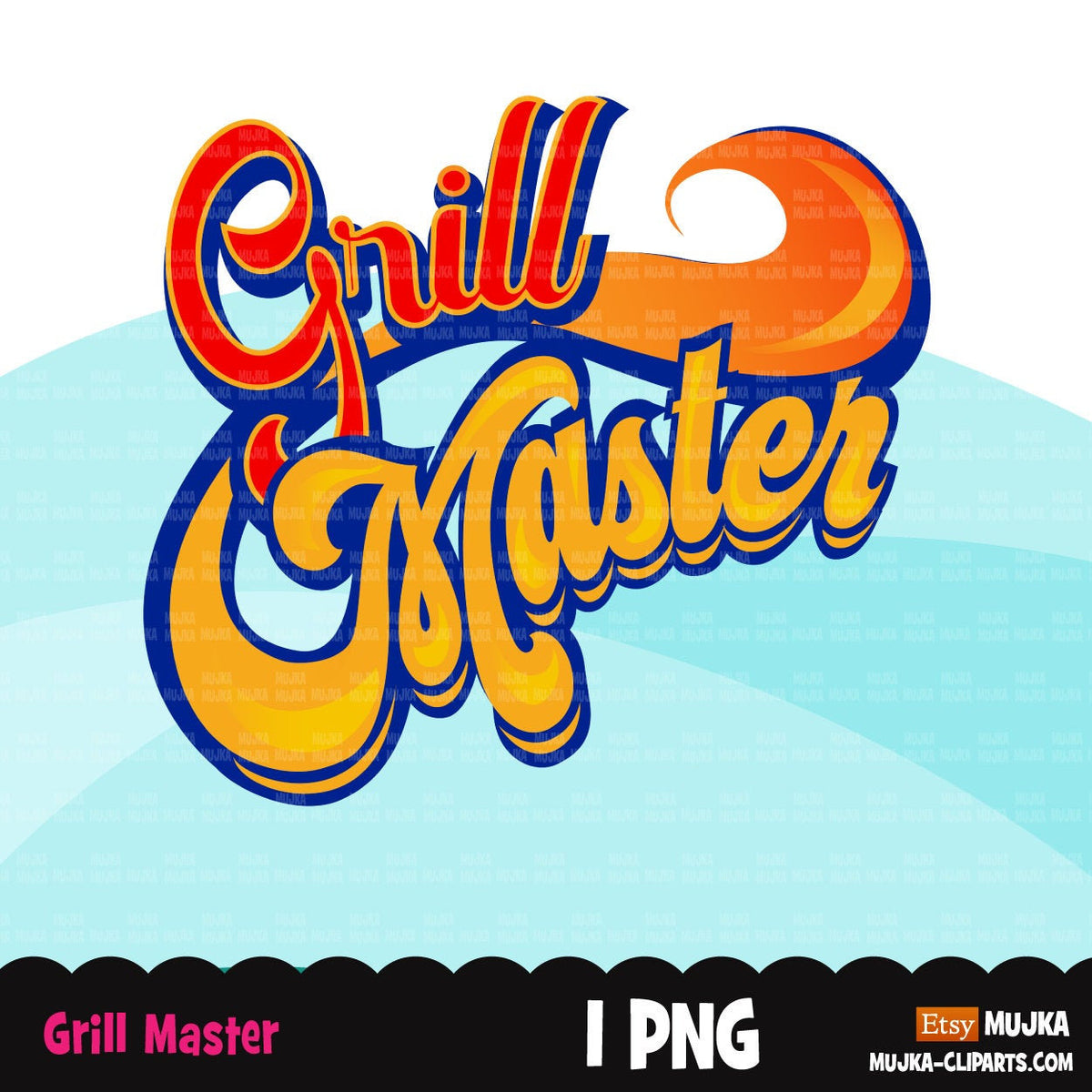Grillmaster, grill master png, BBQ clipart, bbq sublimation designs, g ...