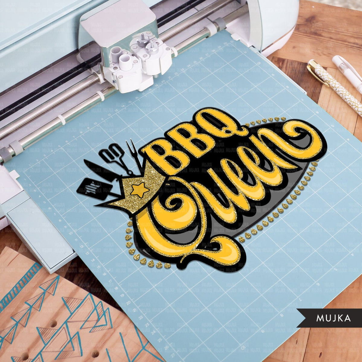 BBQ QUEEN, bbq clipart, Grill master sublimation designs, queen of bbq ...