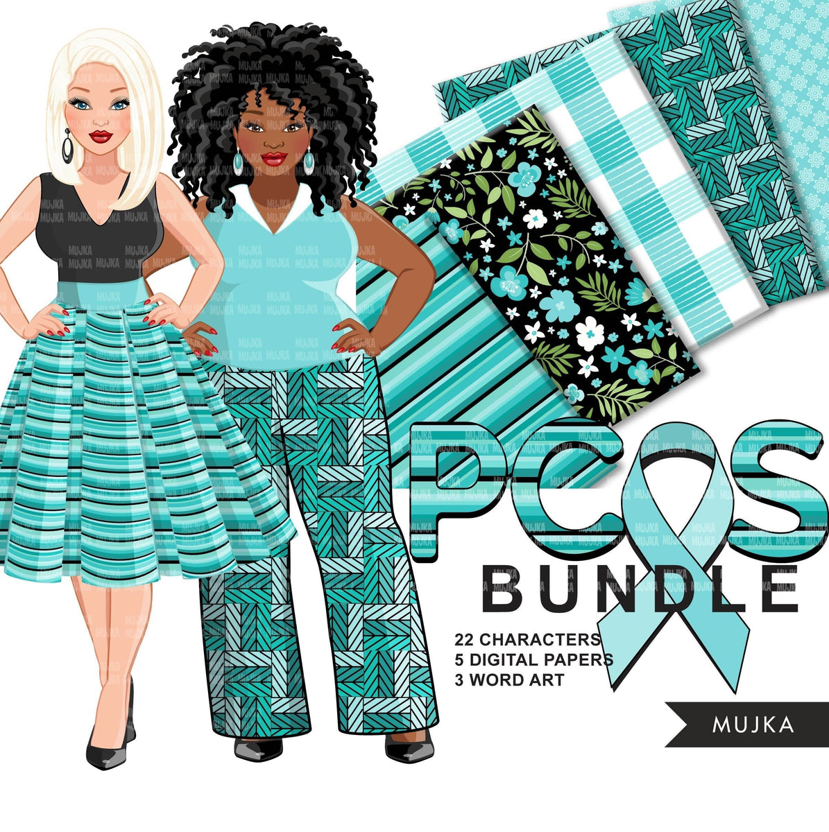 PCOS awareness png, PCOS warrior BUNDLE, pcos clipart, pcos sublimatio ...