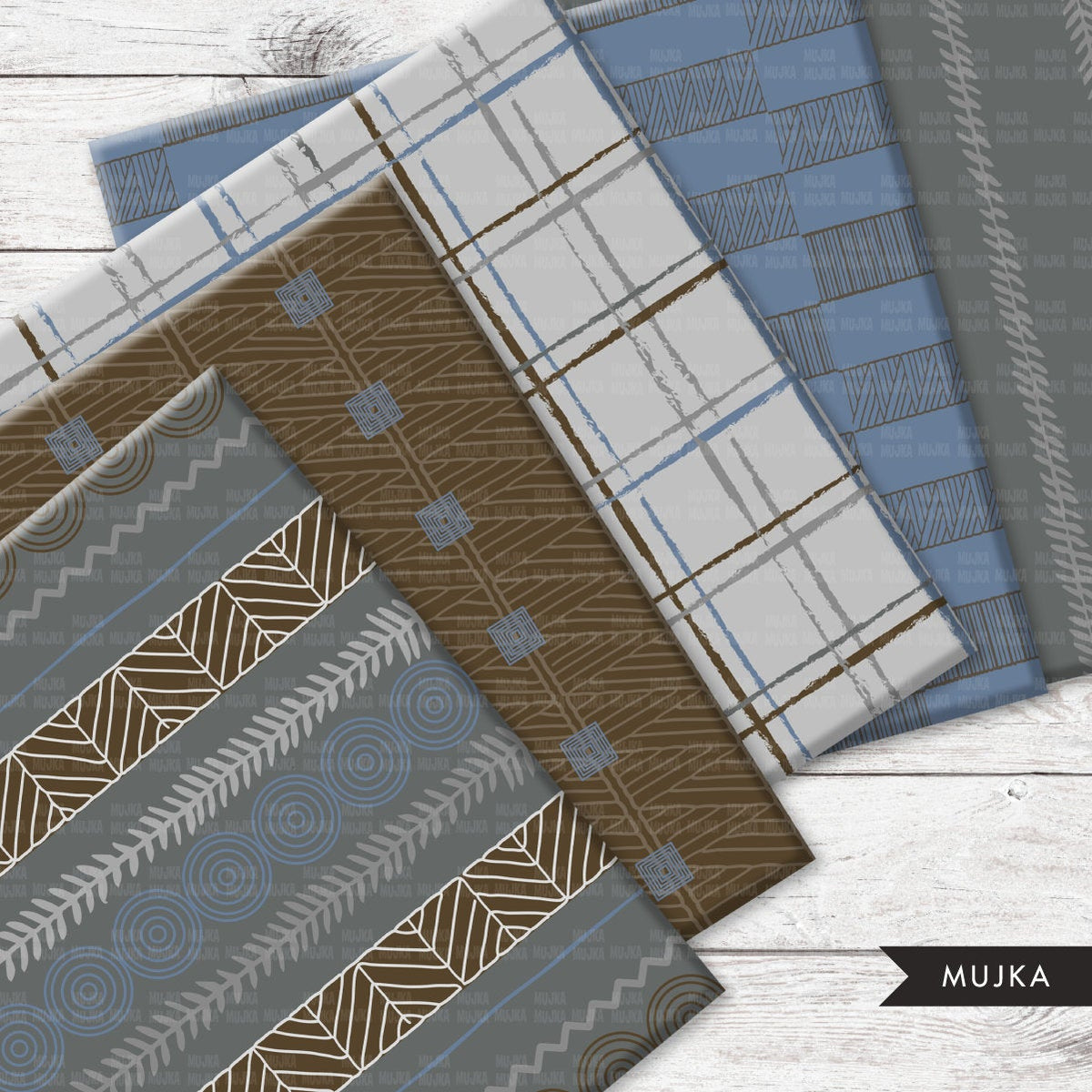 Masculine digital papers, men's digital patterns, seamless scrapbook p ...