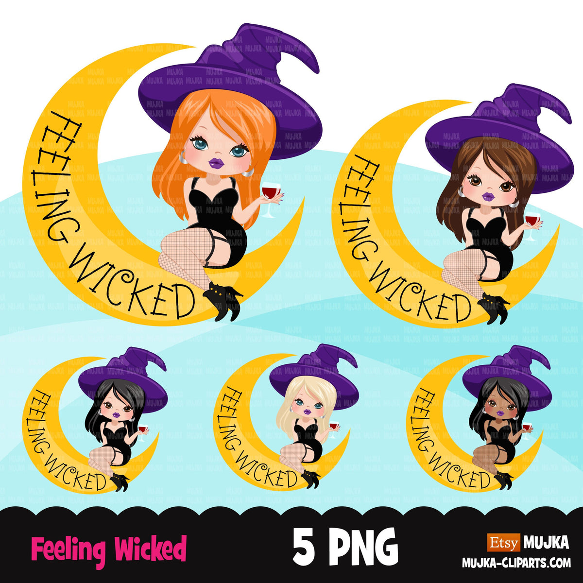 Halloween png, Halloween witch png, feeling wicked sublimation designs ...