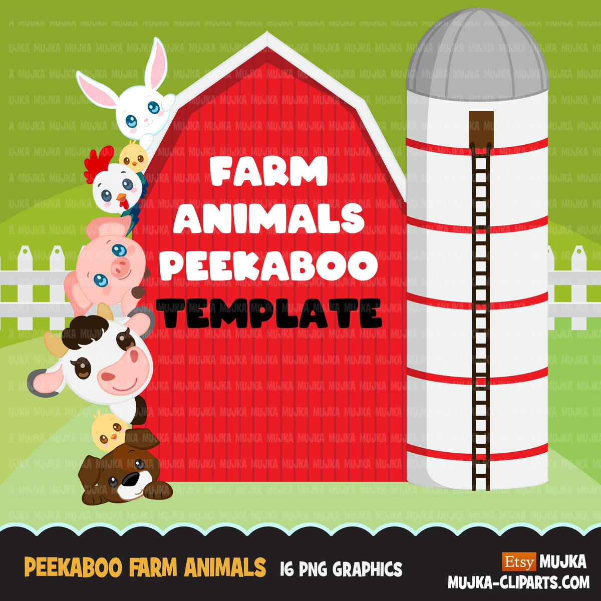 Farm png, peekaboo animals png, farm clipart, peekaboo clipart, peekin ...