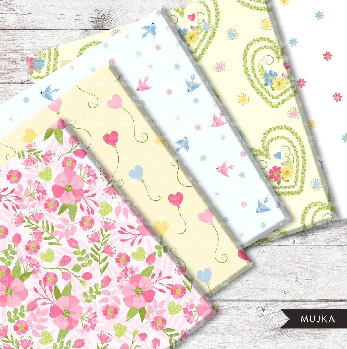 Mom digital papers, mothers day digital papers, seamless patterns, spr ...
