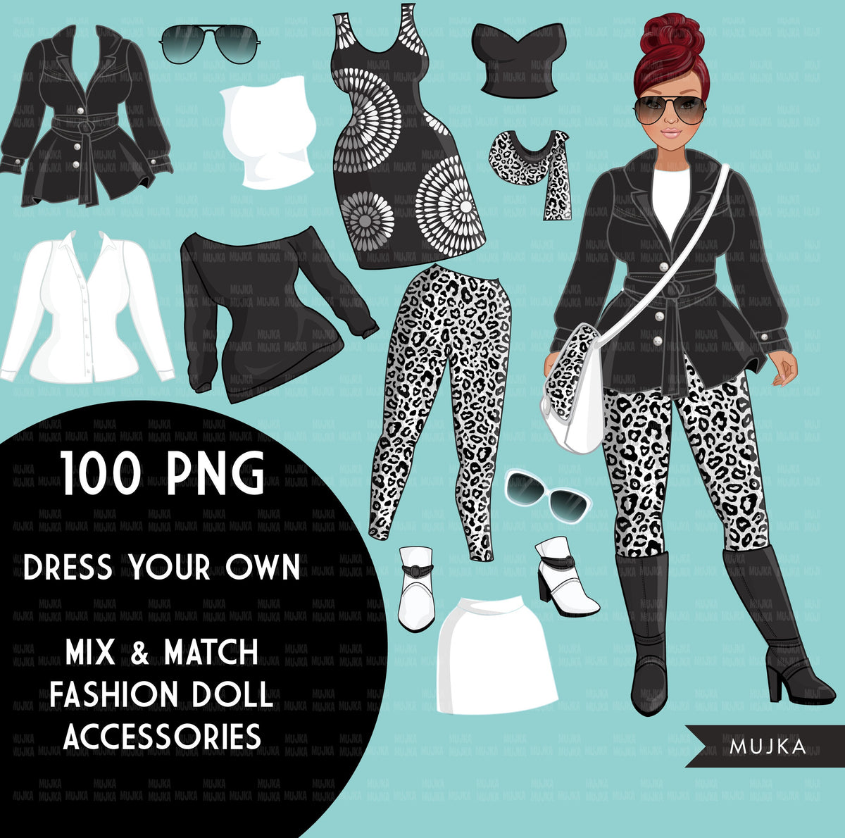 Fashion doll creator, digital doll creator, dress up clipart, fashion ...