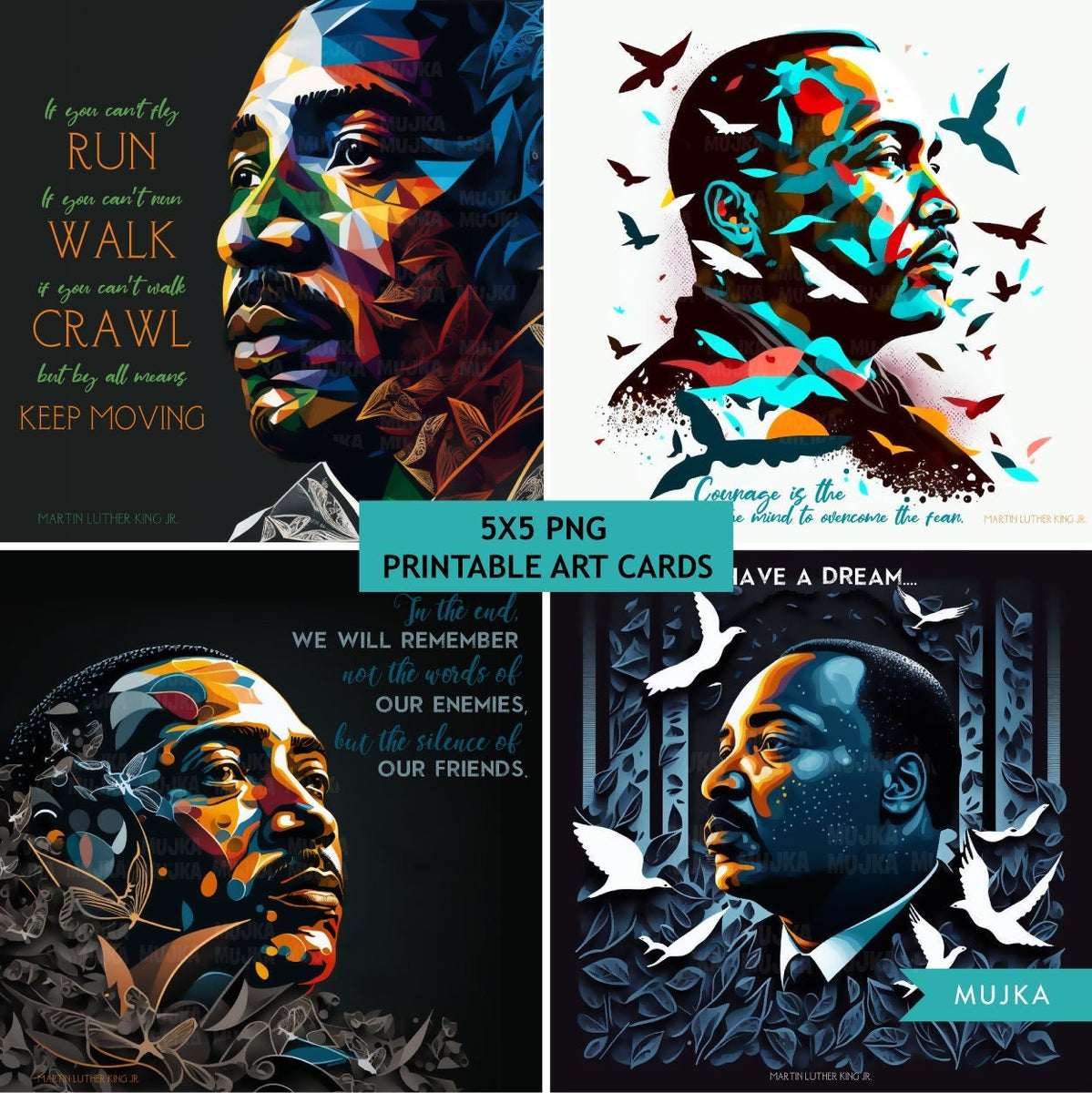 Black History PNG, MLK Png, MLK art, Black History Card, Black History ...